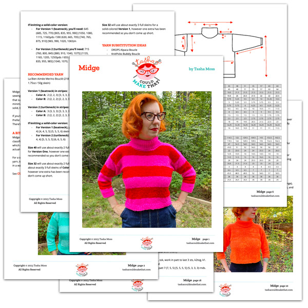 Midge pullover – new knitting pattern! - Tasha Could Make That