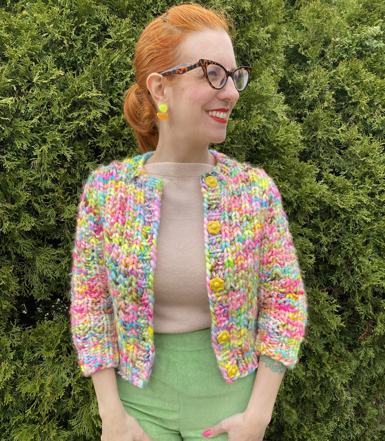 Express Line Cardigan: new knitting pattern! - Tasha Could Make That