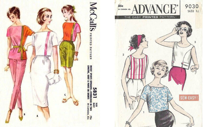 Color blocking a vintage sewing pattern (without the pattern) - Tasha ...